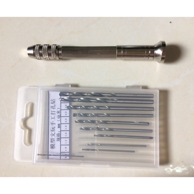 Bộ Khoan tay mini kèm 10 mũi khoan(0.5-3mm) | Shopee Việt Nam
