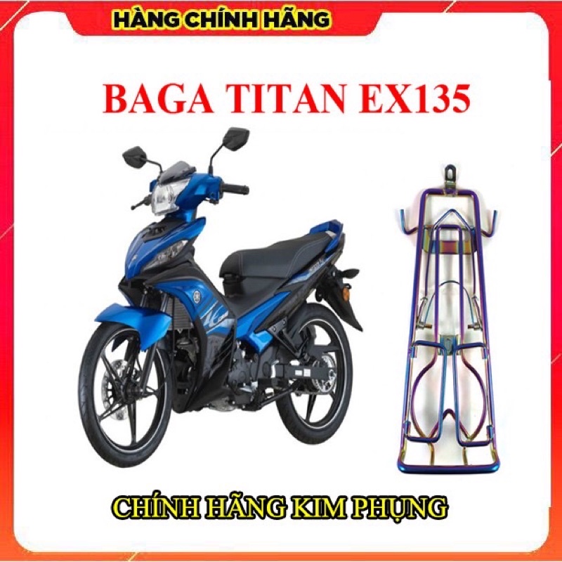 Baga exciter 135 thép 10 ly titan 7 màu, Sơn đen, Baga nhựa | Shopee Việt Nam