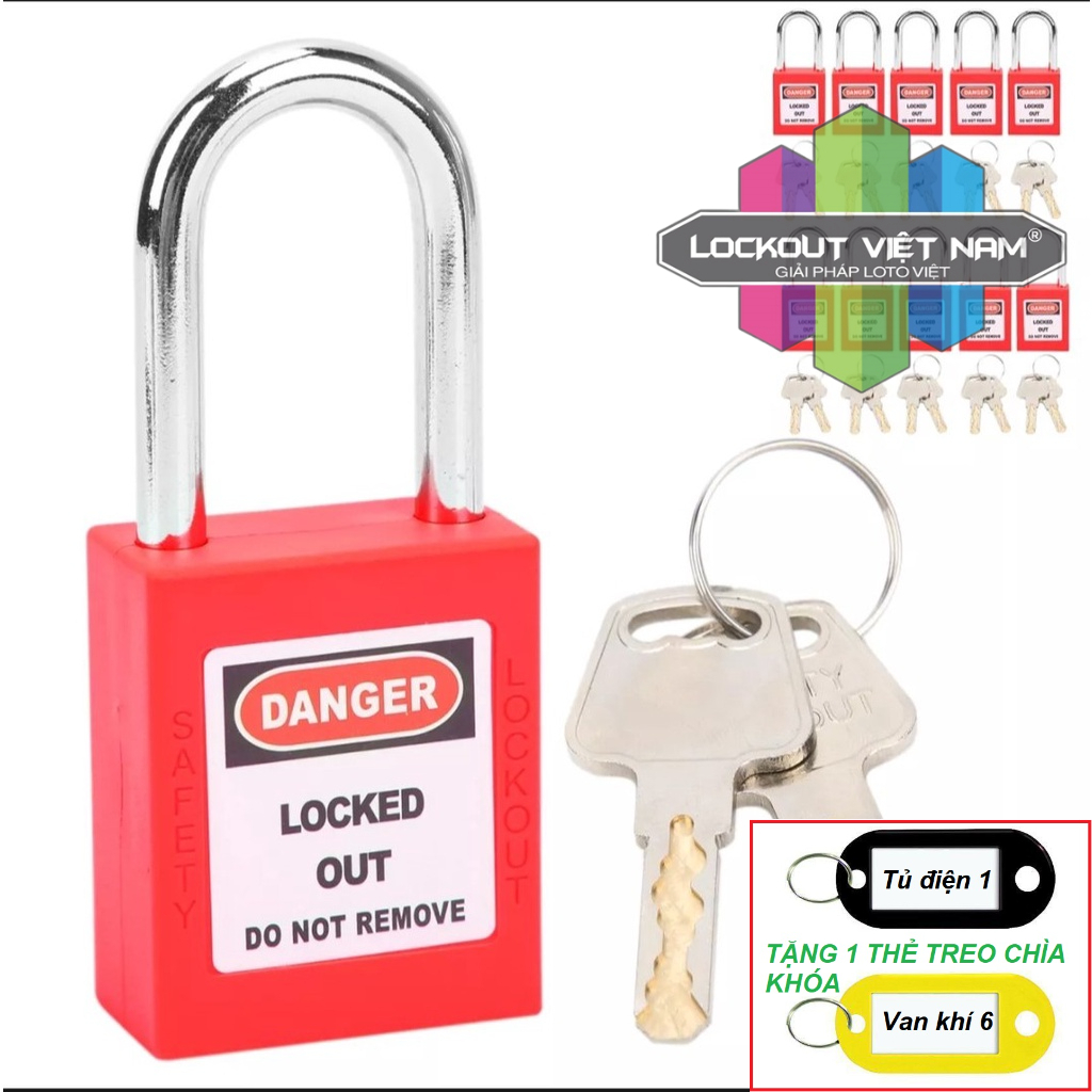 Ổ KHÓA LOTO -KHÓA DANGER -MÀU ĐỎ - LOCKOUT - TAGOUT [HÀNG CÓ SẴN ...