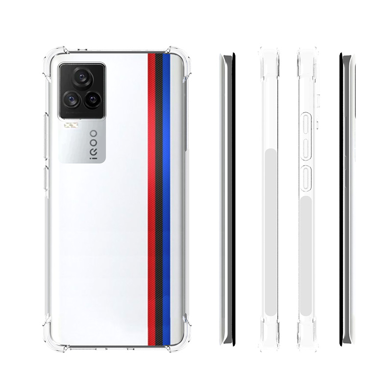 Vỏ bảo vệ Case for Vivo IQOO 7 X60 Pro Y52s Mềm Ốp lưng IQOO7 X60Pro Trong suốt chống rơi ...