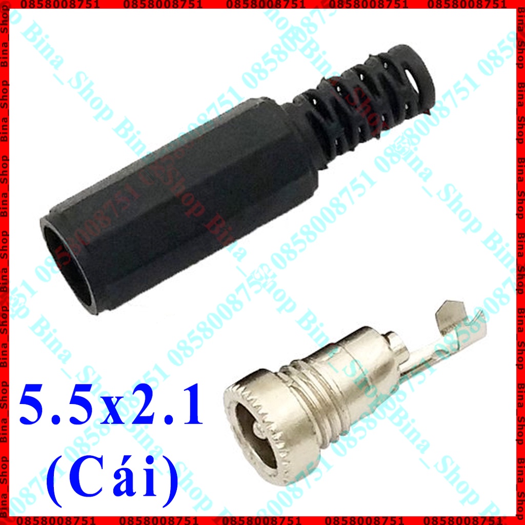 Jack DC 5.5x2.1 , 5.5x2.5, jack nguồn DC (đực/cái tự chọn) | Shopee ...
