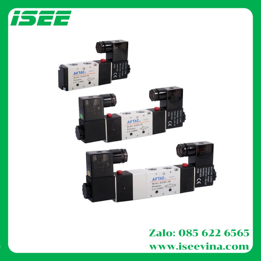 Van điện từ AIRTAC 4V110-06-DC24 xuất VAT - ISEE VINA | Shopee Việt Nam