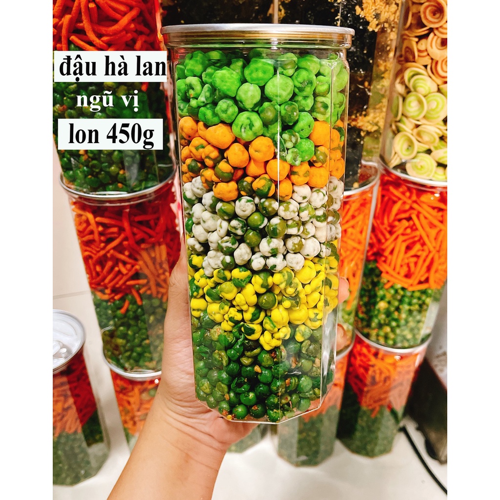 Đậu hà lan mix 5 vị, hà lan ngũ vị, lon pet 450g đặc biệt | Shopee Việt Nam