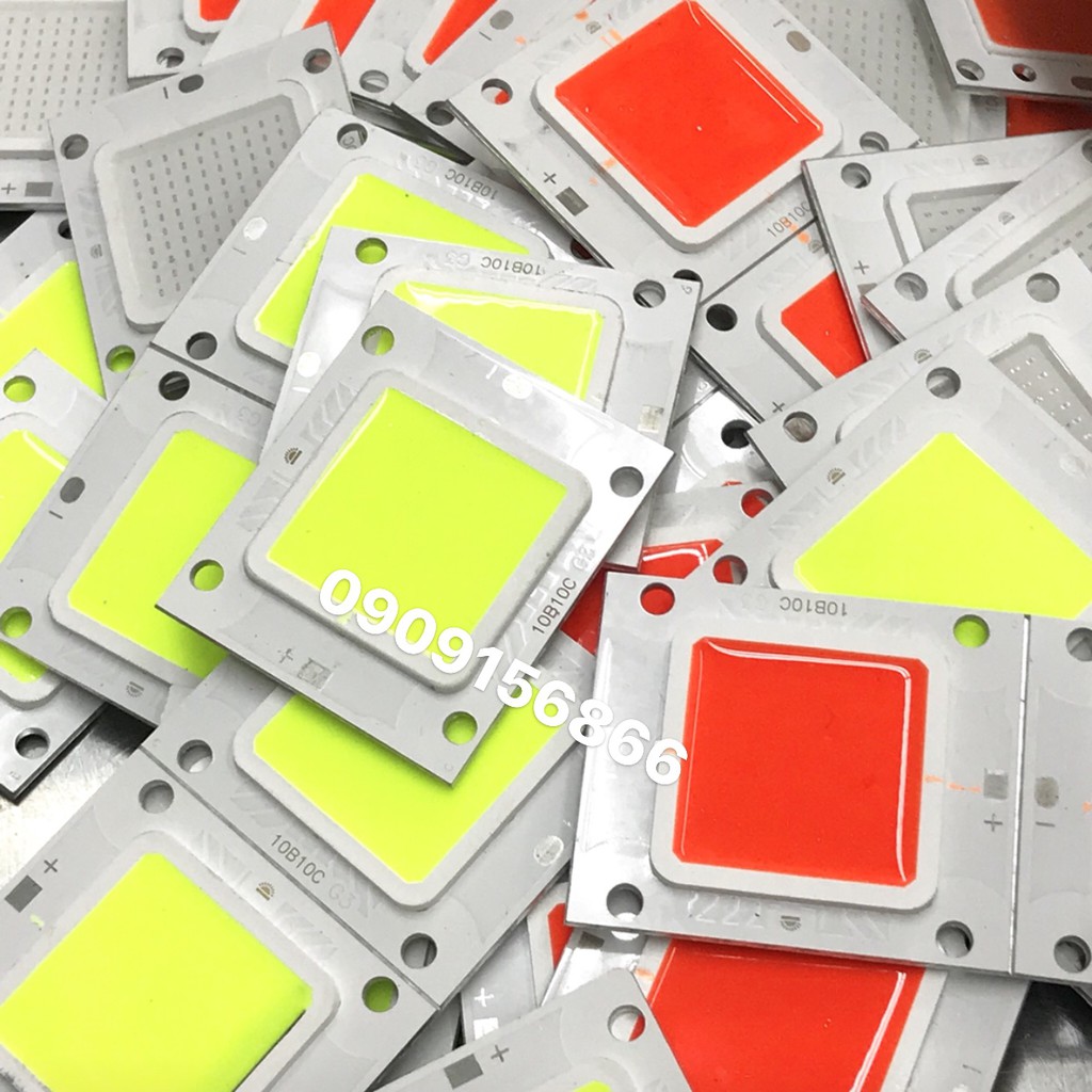 Mắt led pha cob 36v 50w trắng , vàng , xanh dương , xanh lá , đỏ ...