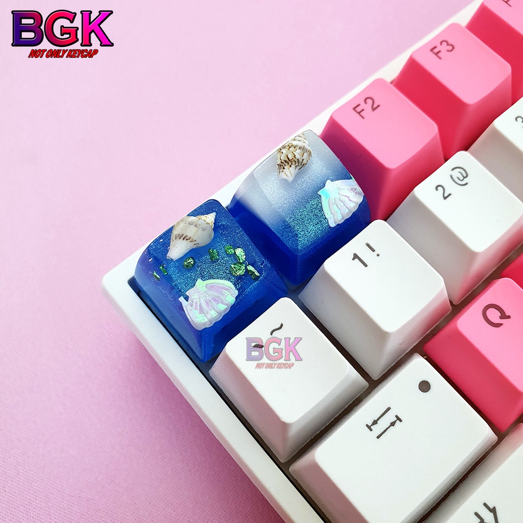Keycap Lẻ Artisan Chủ Đề Ốc Biển Cả Cực Đẹp ( Xuyên LED, Keycap bàn ...