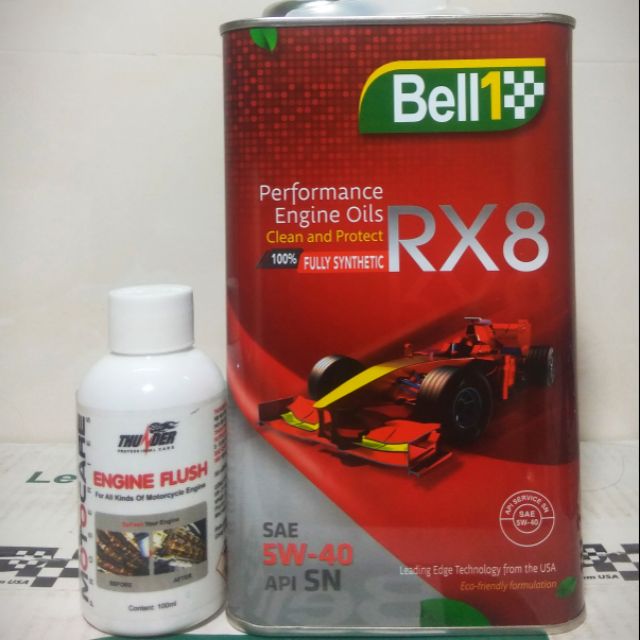 Dầu nhớt Bell1 RX8 tặng xúc động cơ Thunder Engine Flush | Shopee Việt Nam