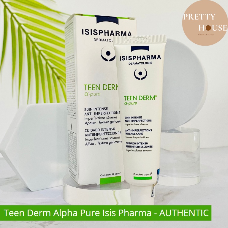 [DATE MỚI-CHÍNH HÃNG]Kem giảm nhờn, mụn, se khít lỗ chân lông TEEN DERM ALPHA PURE ISIS Pharma ...