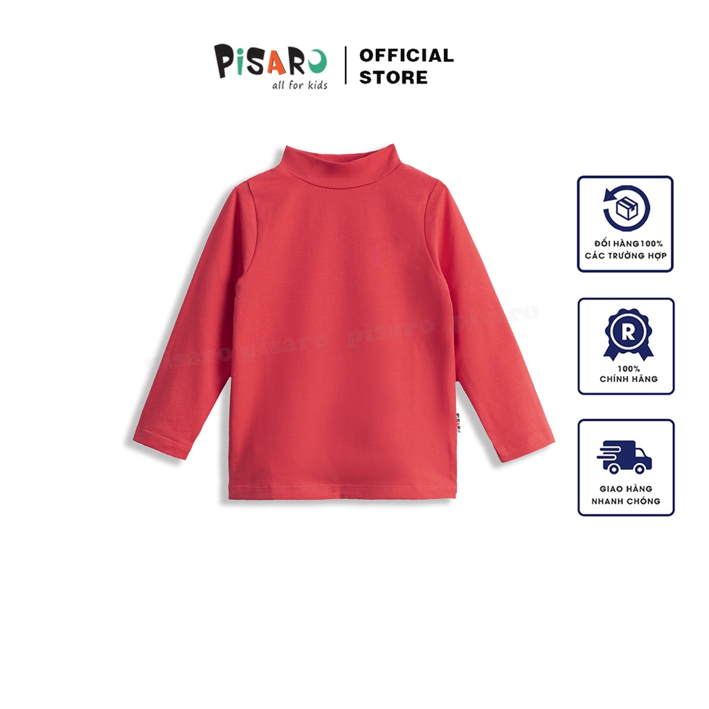 Áo giữ nhiệt PISARO kids thu đông dài tay cao cổ cho bé trai bé gái | Shopee Việt Nam