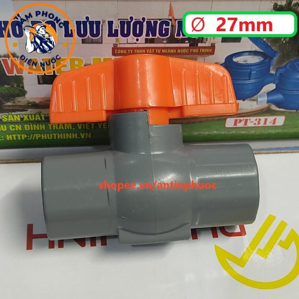 Van khóa nước nhựa PVC 27 mm , van nhựa 27mm , gạt nước nhựa pvc 27 ...