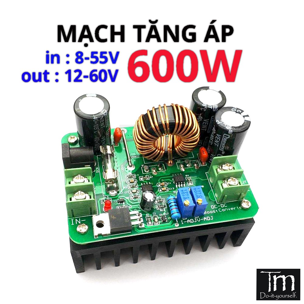 Mạch Tăng Áp DC - DC Boost 600W 12-60V Mạch Xanh | Shopee Việt Nam