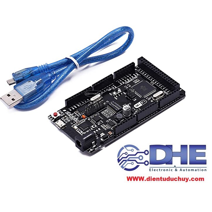 MEGA2560 WIFI (R3 ATMEGA2560 + ESP8266 32MB USB) - CH340G + KÈM CÁP ...