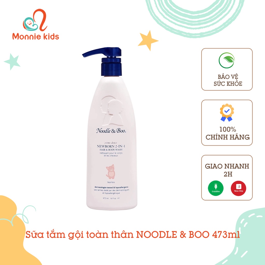 Sữa tắm gội 2in1 Noodle&Boo 473ml cho bé 0m+, sữa tắm gội trẻ em ...