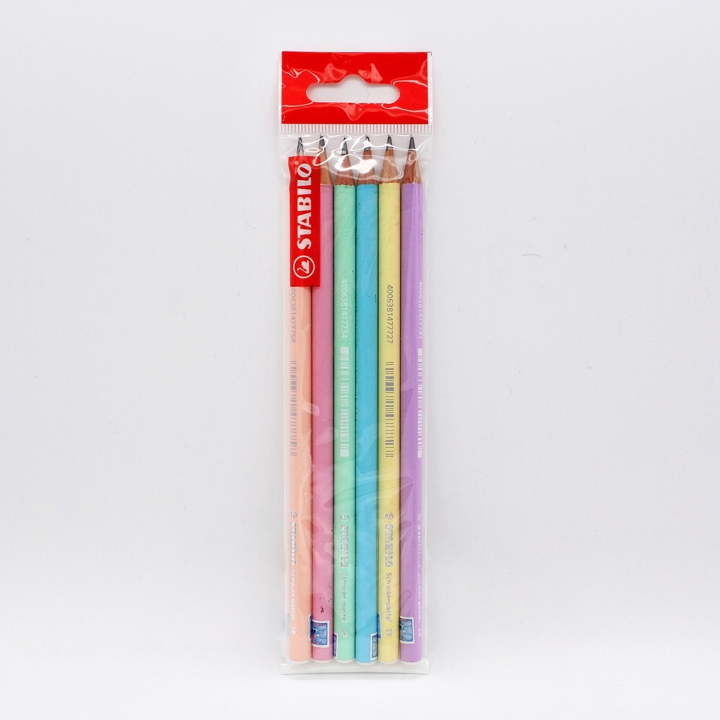 Bộ 5 bút chì gỗ STABILO Schwan Pastel 421 | Shopee Việt Nam