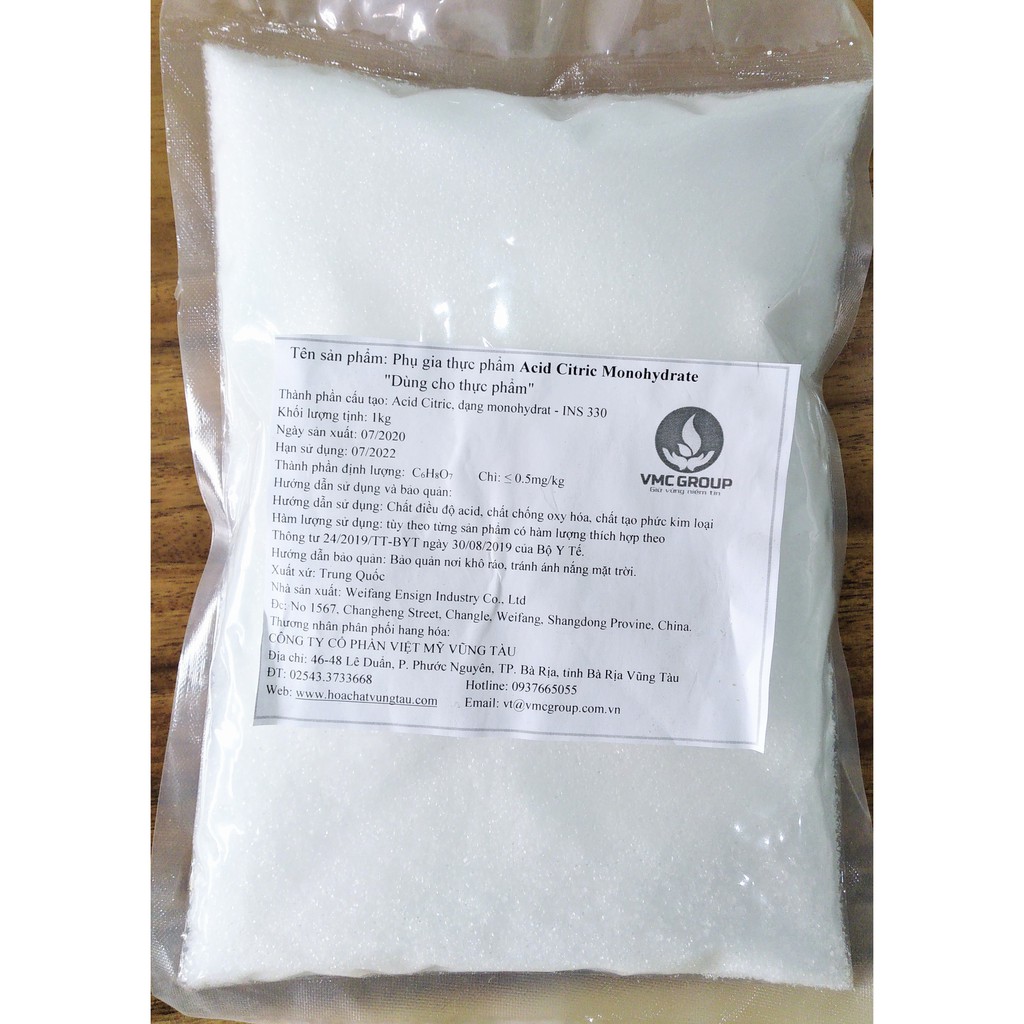 Acid Citric (Axit chanh, bột chanh) , bịch 1 kg | Shopee Việt Nam