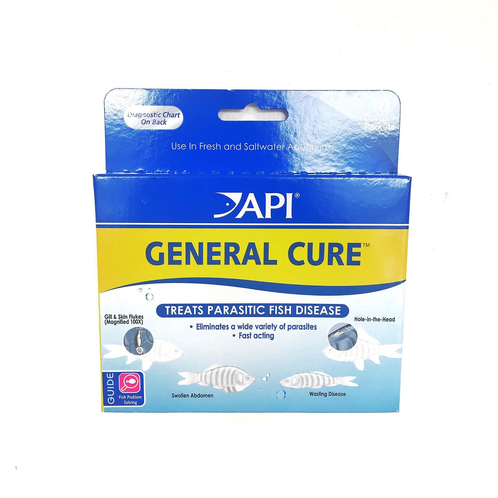 Api General Cure: xử lý các loại ký sinh trùng, cá thủng đầu, lở mồm ...