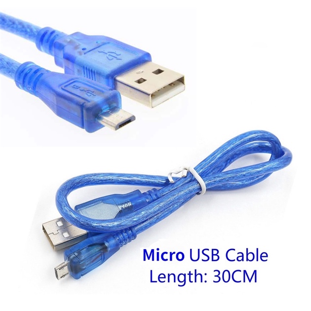 Dây Cáp USB (USB – Micro USB) Arduino (30cm) | Shopee Việt Nam