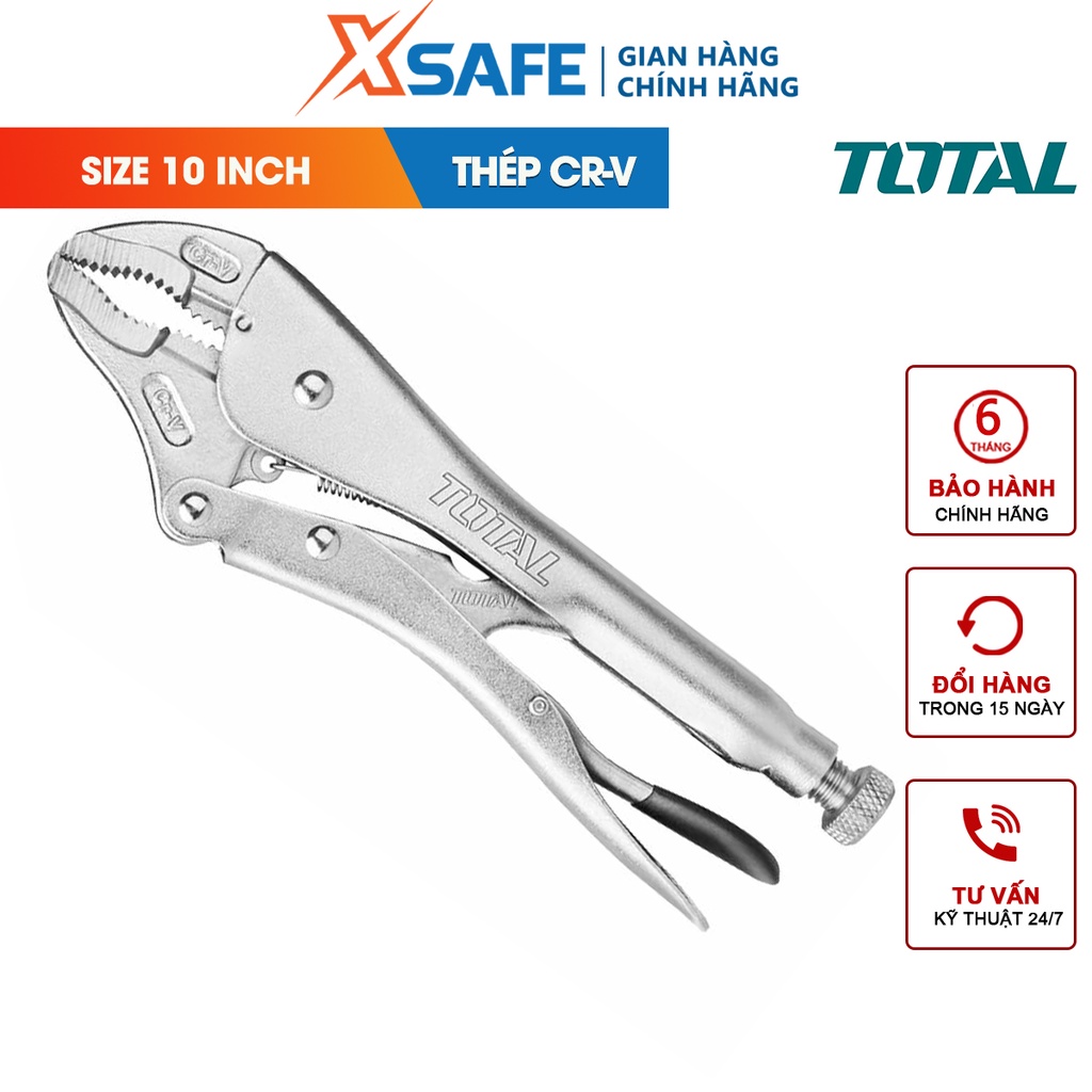 Kìm bấm hàm 10inch TOTAL THT191001 thép cr-v mạ niken cứng chắc, kềm ...