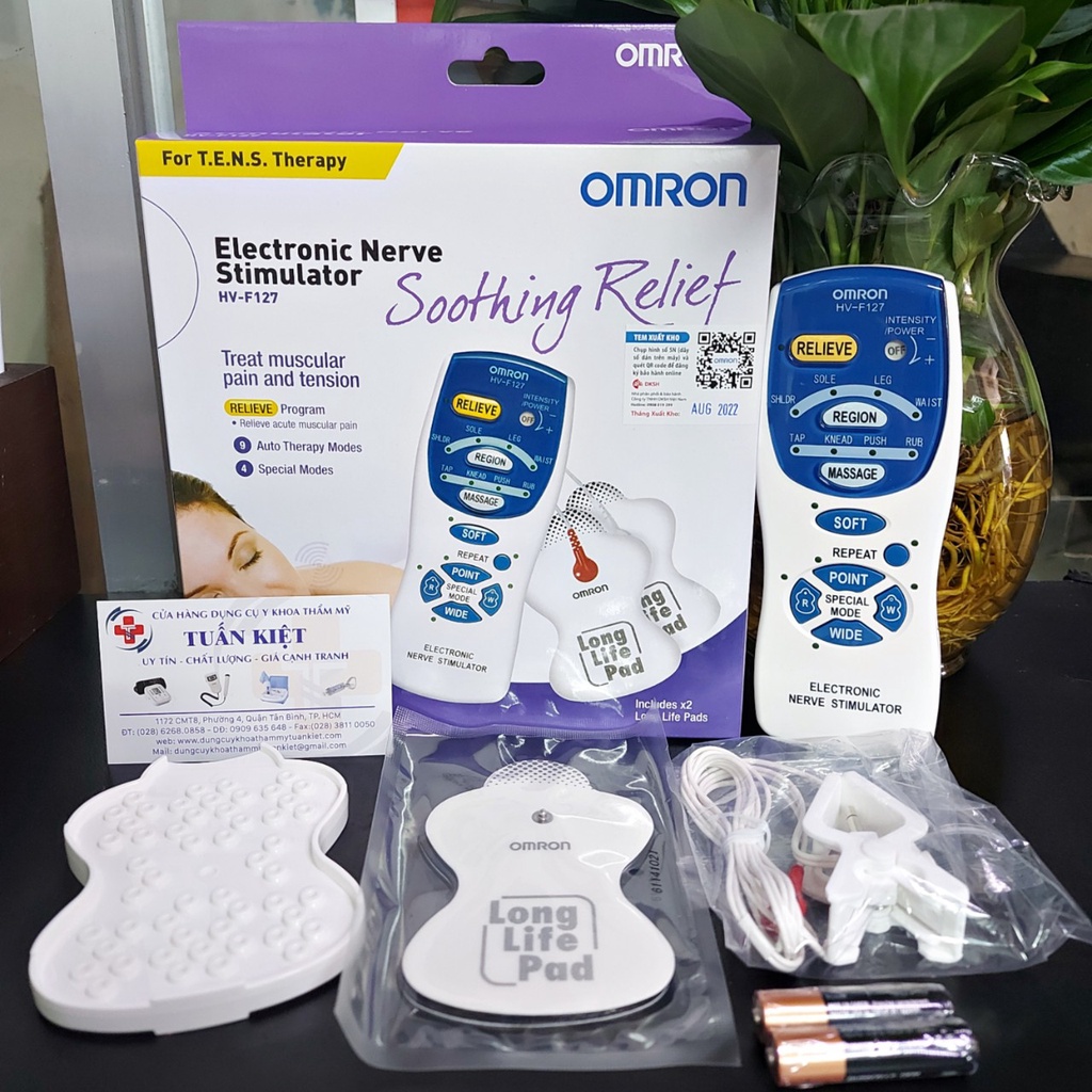 Máy xung điện, massage trị liệu OMRON HV-F127 chính hãng | Shopee Việt Nam