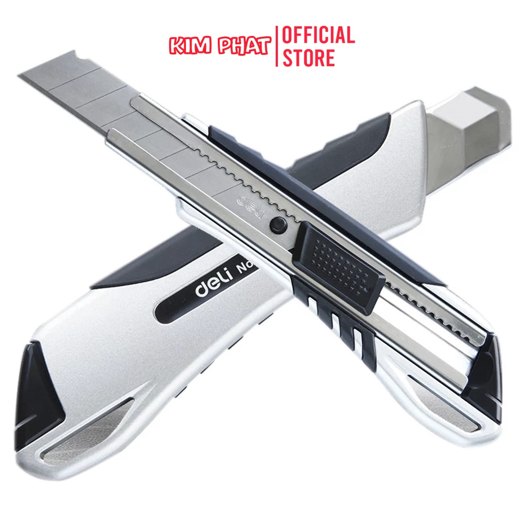 Dao rọc giấy cỡ lớn kim loại siêu bền Deli 2057 / Lưỡi Dao Deli 2011 | Shopee Việt Nam