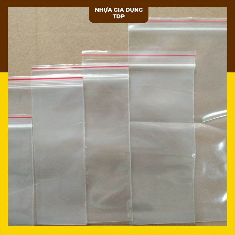 100gr - Túi zip đỏ đựng thực phẩm nhiều size, dày dặn kín miệng ...