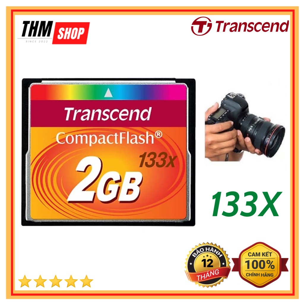 Thẻ nhớ CF Transcend CompactFlash 2GB 133x Speed dùng cho máy ảnh , máy CNC | Shopee Việt Nam