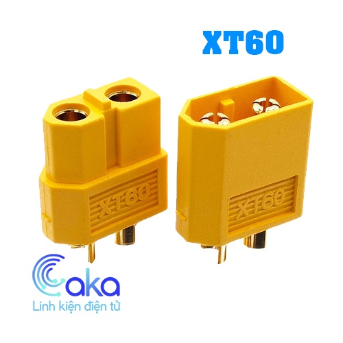 [1 Cặp] Jack cắm XT60, Jack cắm pin XT60 500V DC 60A chuyên dụng | Shopee Việt Nam