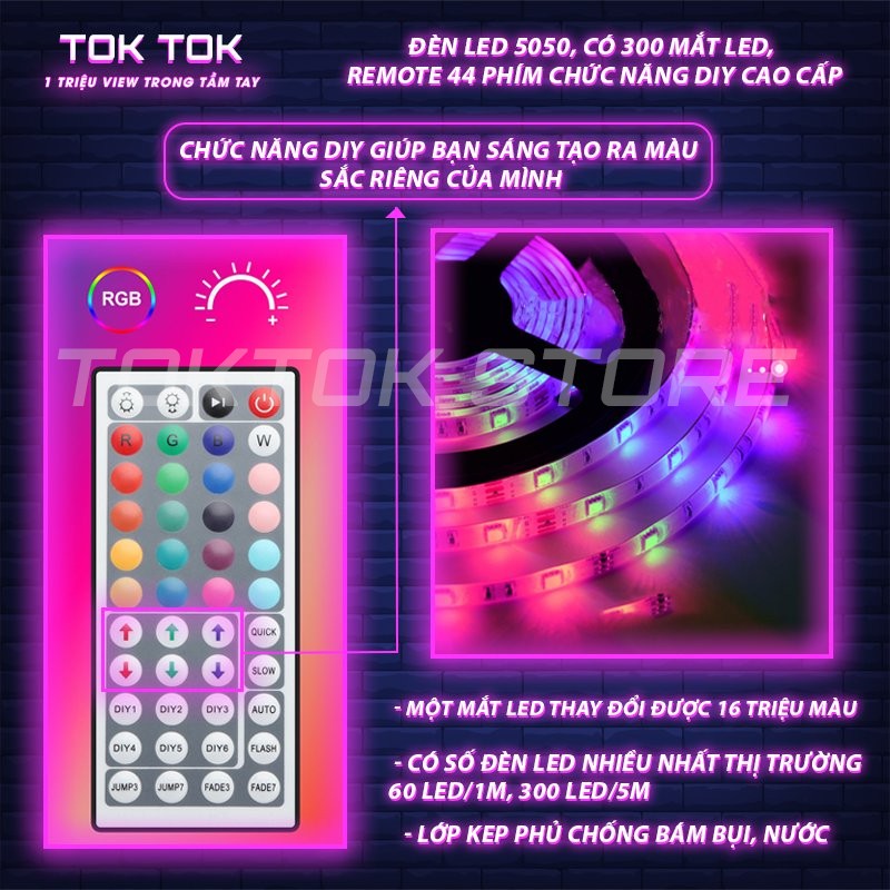 Đèn Led TikTok quay TikTok, đèn màu trang trí video clip hỗ trợ các Tiktoker đại triệu views ...