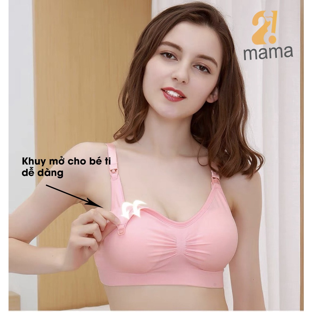 Áo lót bầu sau sinh cho con bú, chống chảy sệ, có nút mở cho bé ti mềm mại, thoải mái 2MAMA V158 ...