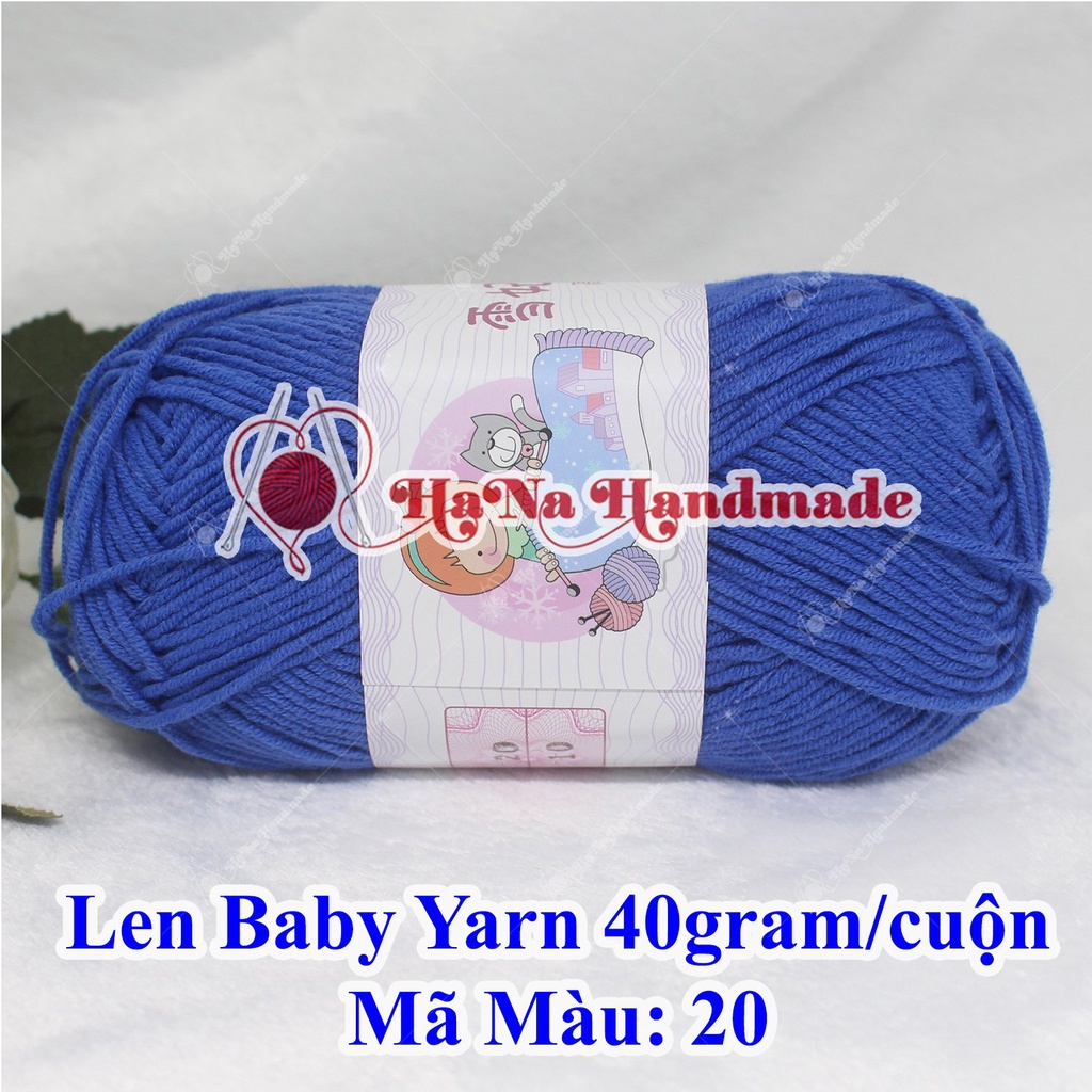 Len baby / Baby Yarn 40g/ cuộn ( Màu 1-50 ) | Shopee Việt Nam