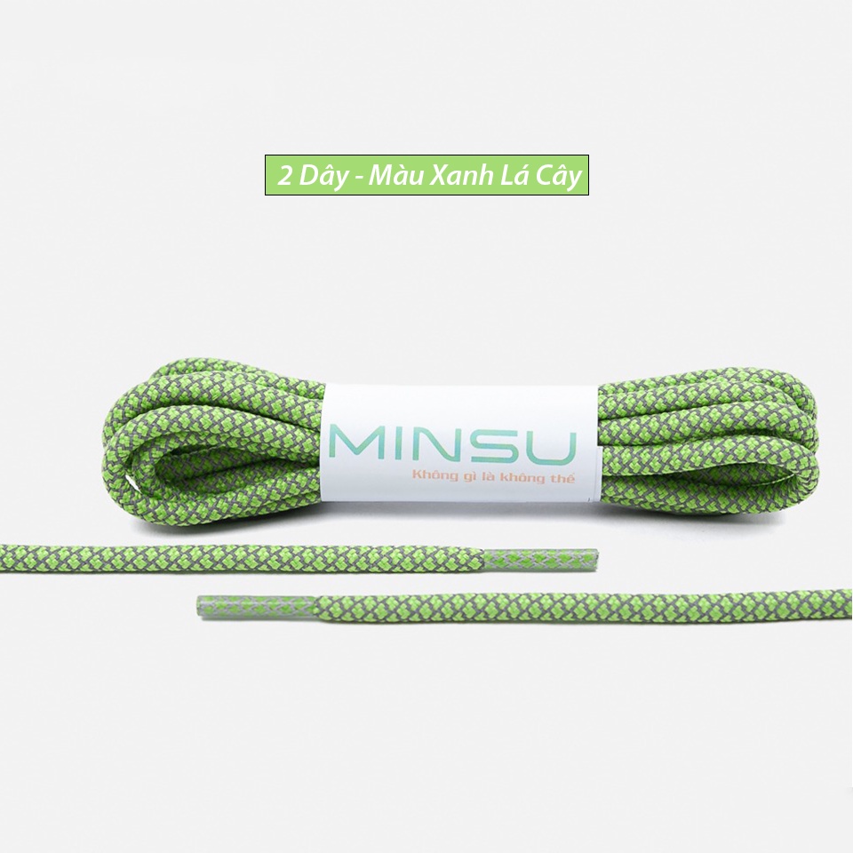 [TOROPOW]Dây Giày Phản Quang Chính Hãng MINSU M9501 Cho Giày Thể Thao Shoelaces Bản Tròn Cho ...