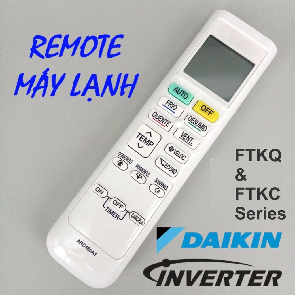 REMOTE MÁY LẠNH DAIKIN INVERTER DÒNG FTKQ & FTKC | Shopee Việt Nam