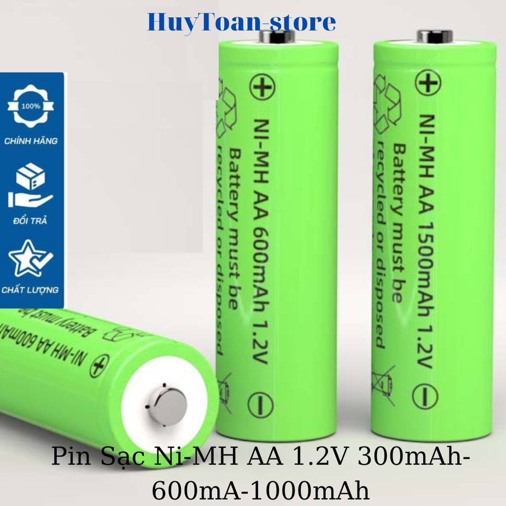 Pin sạc Ni-MH Số 5 1.2V Ni-MH AA đồ chơi điều khiển từ xa, pin đèn năng ...