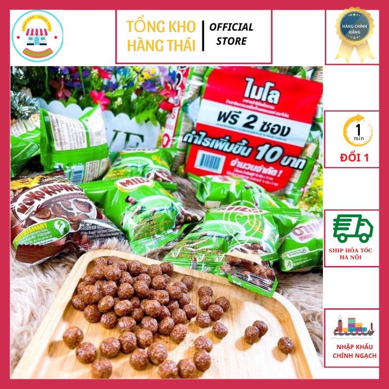 Bịch 12 Gói Bim Bim Milo Nestle Thái Lan, Ngũ Cốc Ăn Sáng Milo Thái Lan ...