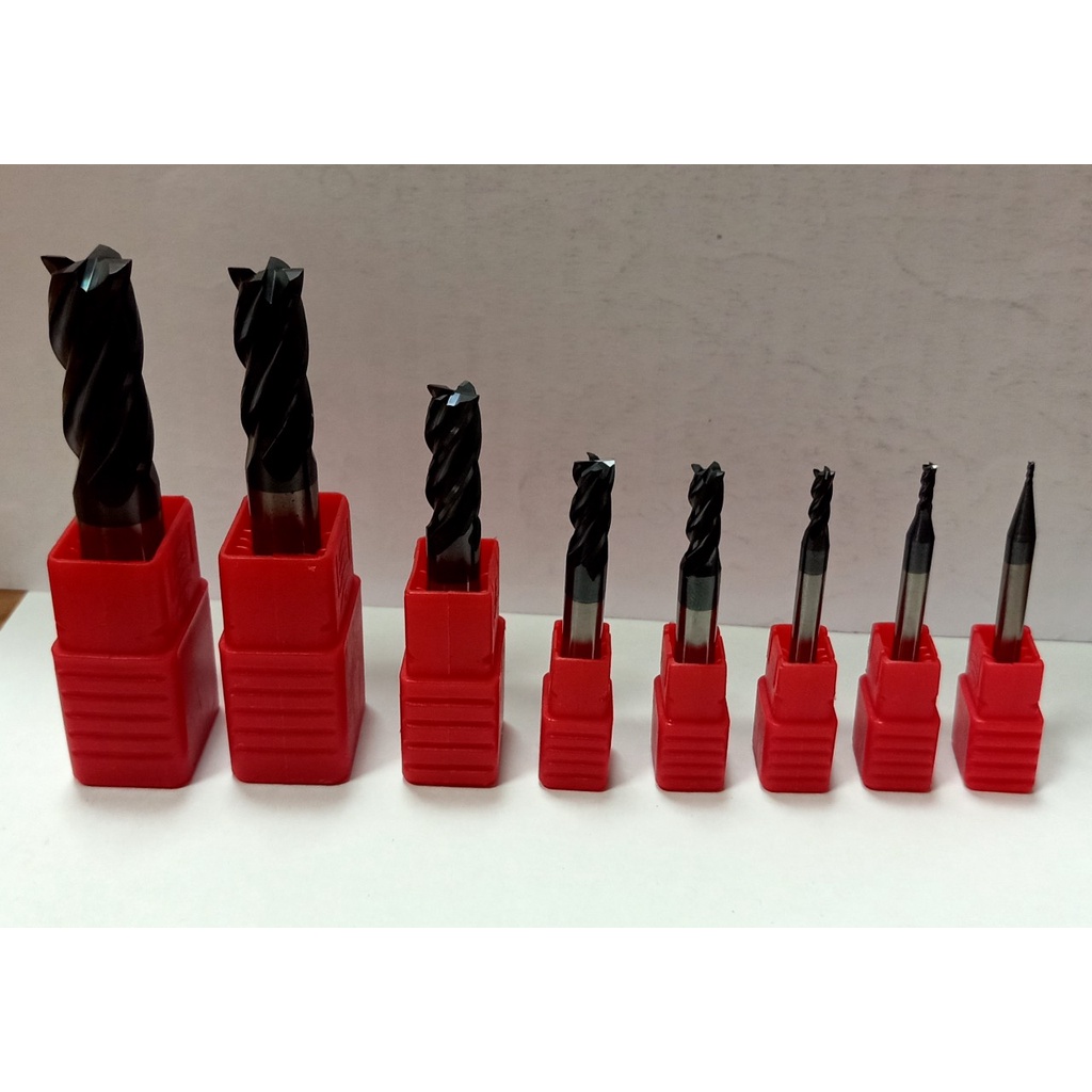 (D1-D8) Dao phay ngón CNC, hợp kim chuyên thép cứng, Dao phay ngón 4F, lớp phủ nano đen ...