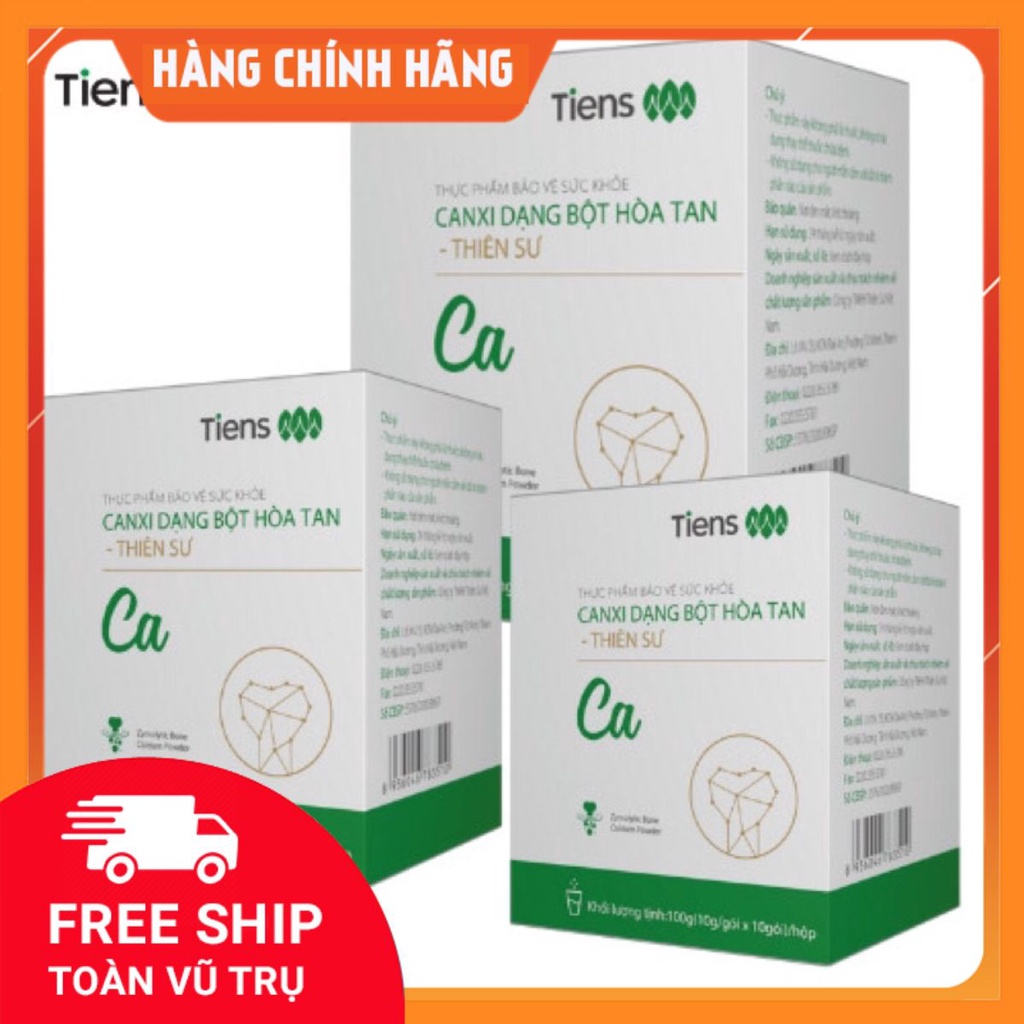 Canxi Tiens Thiên Sư dạng bột hoà tan hộp 10 gói chính hãng | Shopee ...