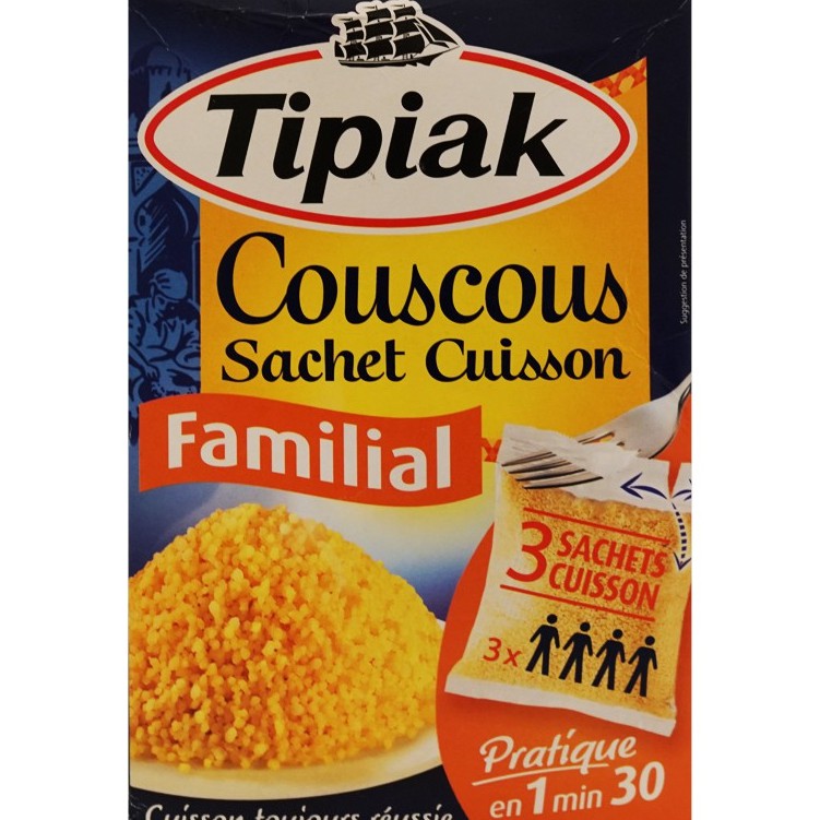 HẠT COUSCOUS SACHET CUISSON FAMILIAL HIỆU TIPIAK 630G | Shopee Việt Nam