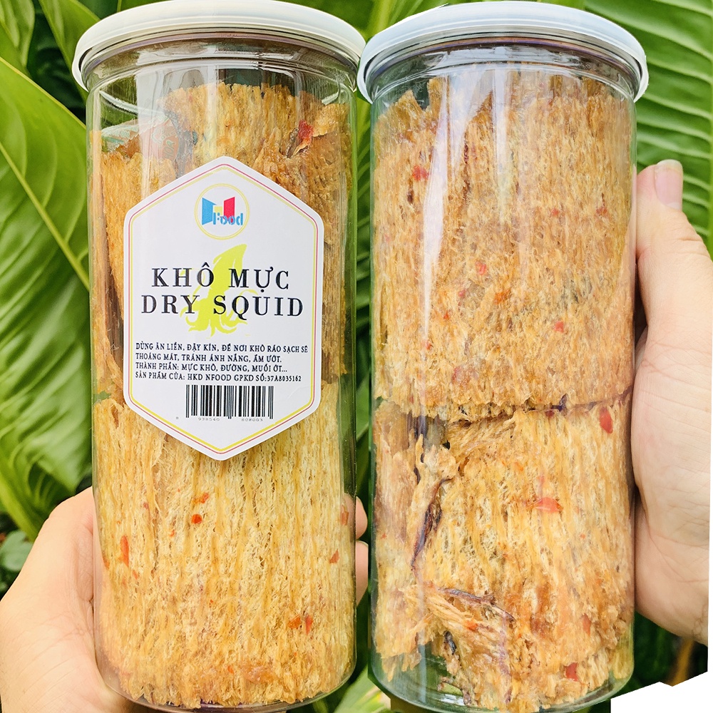 Mực Cán tẩm gia vị cay, LOẠI 1, kèm tưởng ớt, hủ pet 250gr, NFood ...