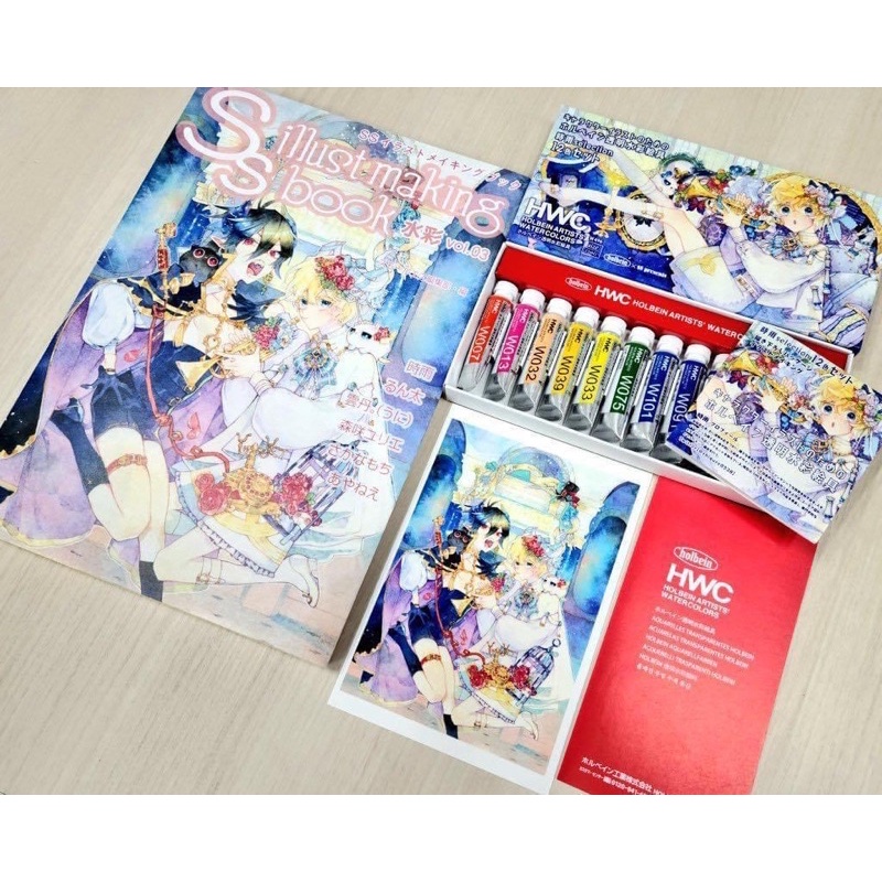 [Set tuýp 5ml ]Màu nước Holbein Artist Watercolor Nhật Bản Natsuki ...