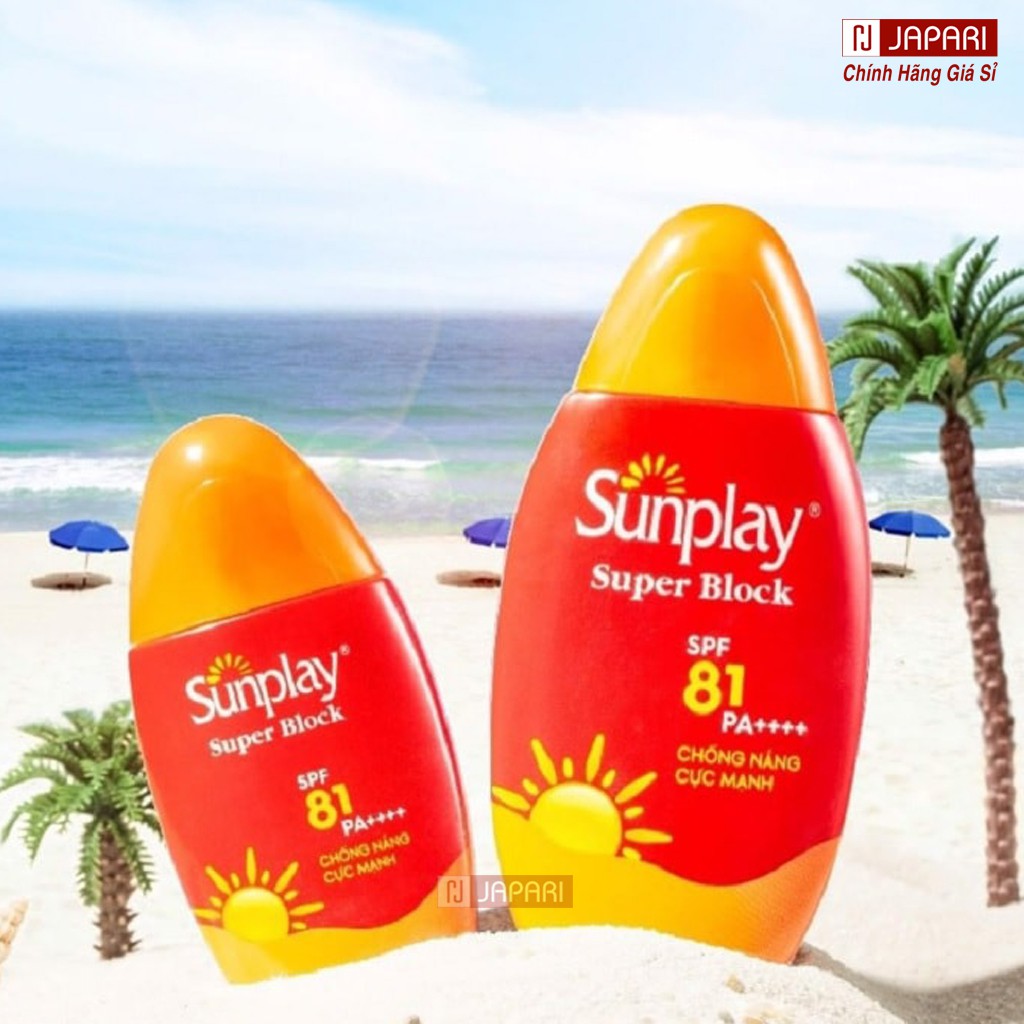Kem Chống Nắng Sunplay Super Block SPF81- KCN Sunplay Đỏ 70g 30g Cho Da ...