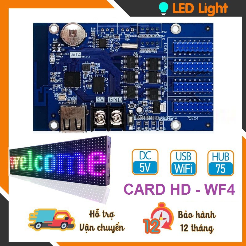 CARD HD WF4 WIFI - Điều khiển 4 hàng led module Full Màu | Shopee Việt Nam