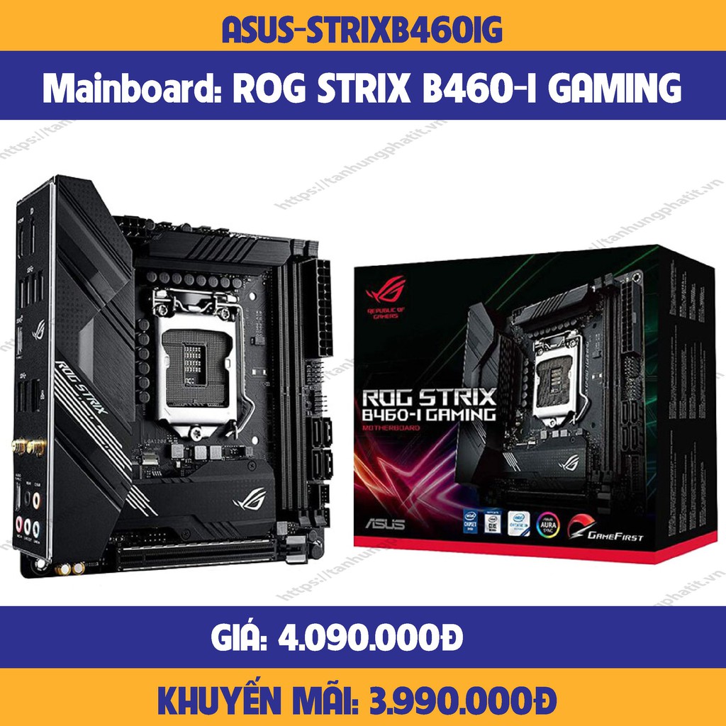 Mainboard ASUS ROG STRIX B460-I GAMING (Intel B460, Socket 1200, Mini ...
