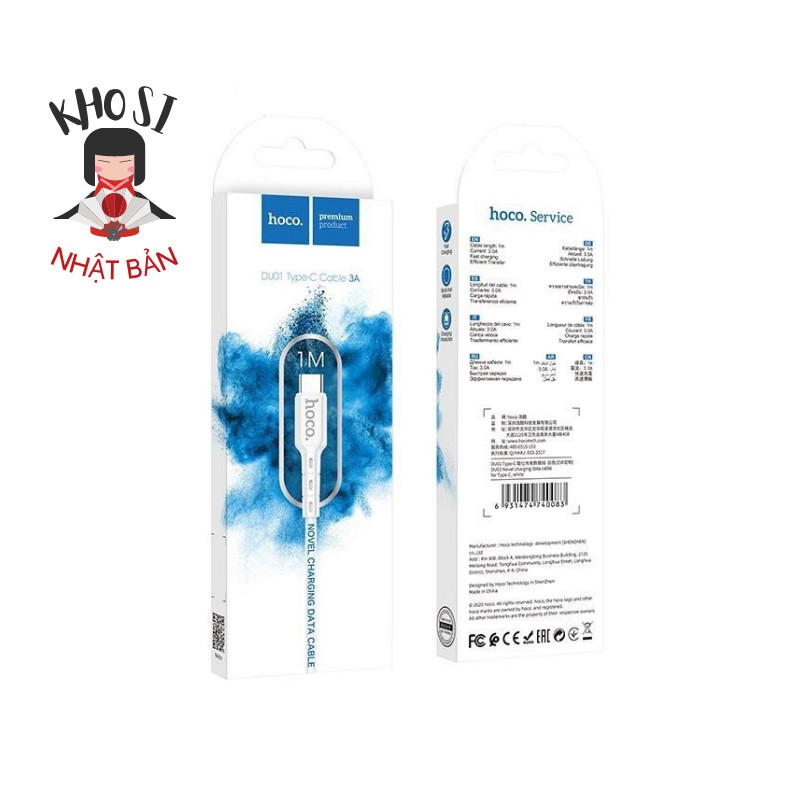 Dây Sạc - Cáp Sạc Type C Hoco DU01 Sạc Nhanh Dây Dù - Chống Đứt Cáp Sạc ...