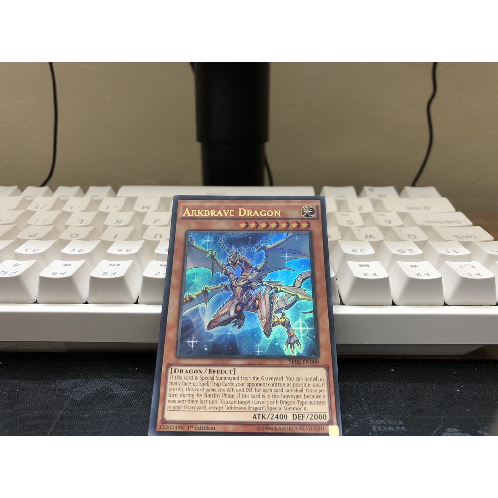 Bài Yugioh ️ ️ Thẻ bài Yugioh Arkbrave Dragon - SR02-EN000 - Ultra Rare ...