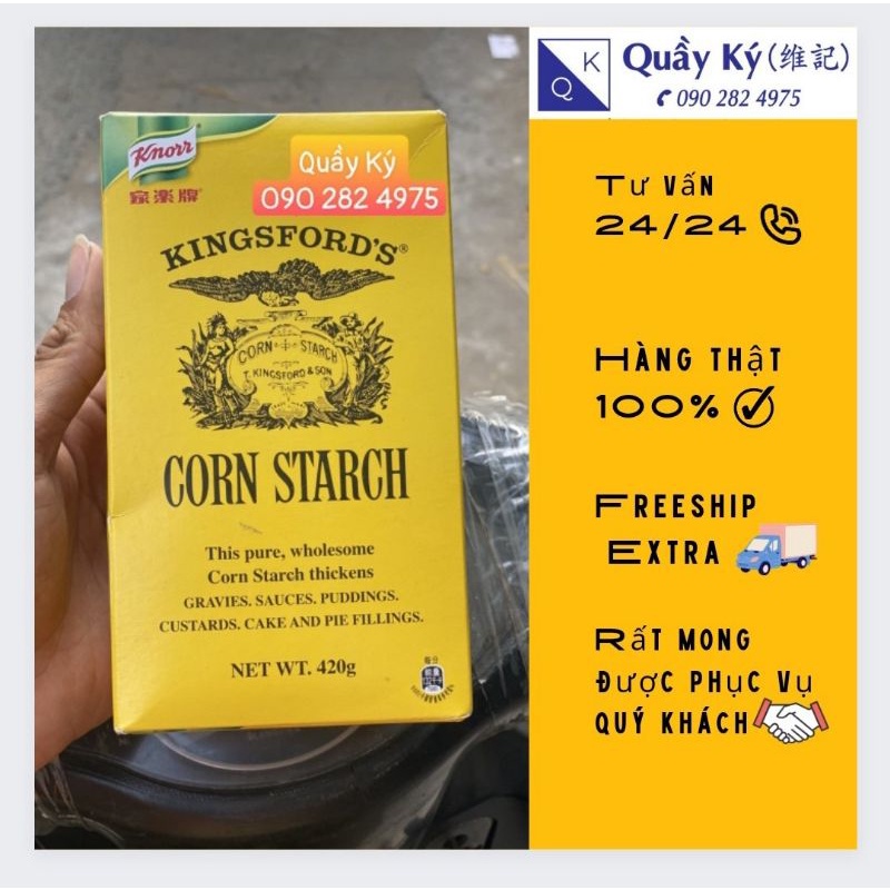 BỘT BẮP KNORR KINGSFORD CORN STARCH 420G | Shopee Việt Nam