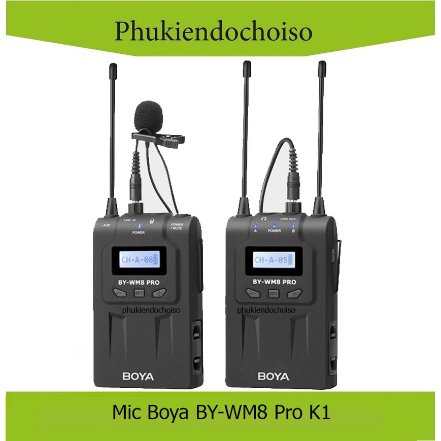 Micro thu âm không dây Boya BY-WM8 Pro-K1 | Shopee Việt Nam