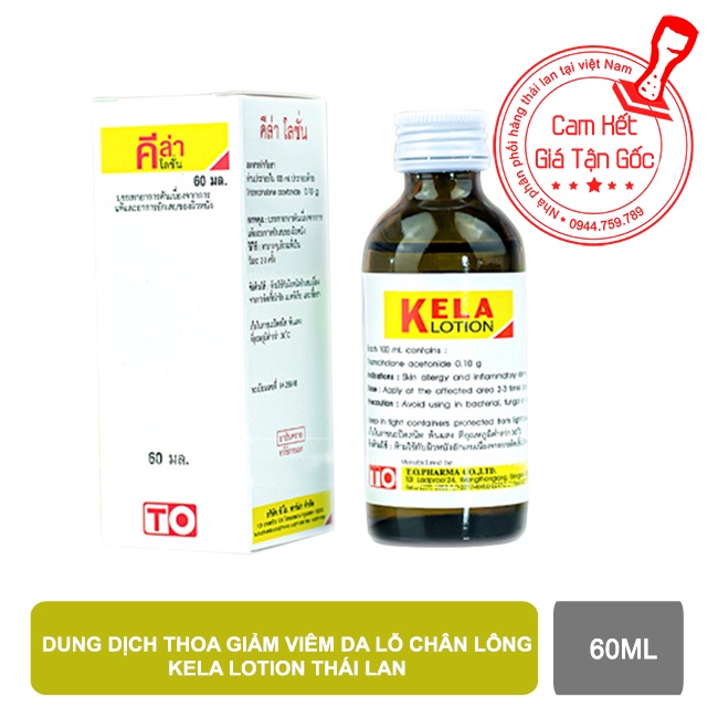 KELA LOTION Dành cho da Viêm Lỗ Chân Lông 60ml | Shopee Việt Nam