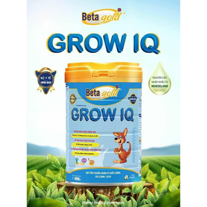 (CHÍNH HÃNG) SỮA BETAGOLD GROW IQ 900G PHÁT TRIỂN CHIỀU CAO VÀ TRÍ NÃO ...
