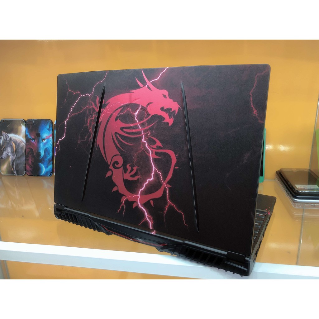 Decal Skin dán Laptop mẫu rồng msi (shop sẽ liên hệ xin model máy ...