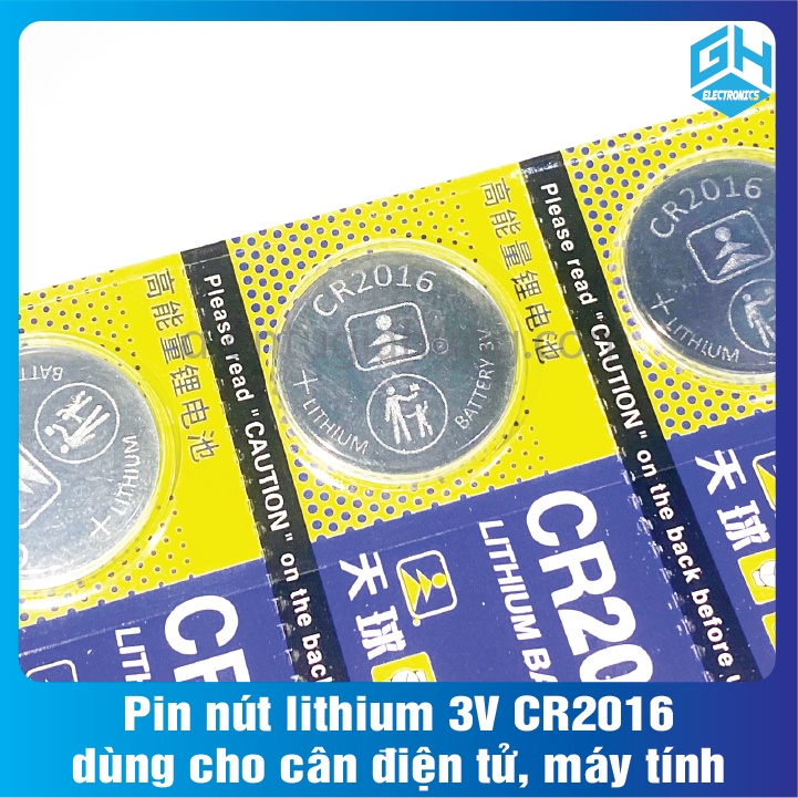 Pin nút CR2016 lithium 3V dùng cho cân điện tử, máy tính | Shopee Việt Nam