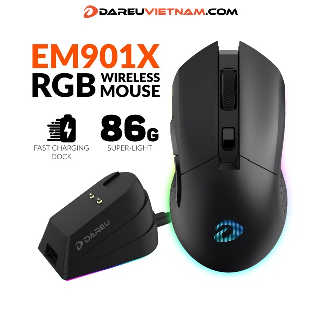 Chuột Không Dây Dareu EM901X/ RGB LED | Shopee Việt Nam